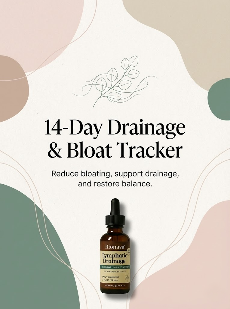 14-Day Drainage & Bloat Tracker – Rionava